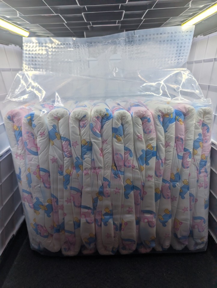 Cutie PlusU Rocking Fun Adult Diapers Abdl Fetish Incontinence SZ M 10 ...