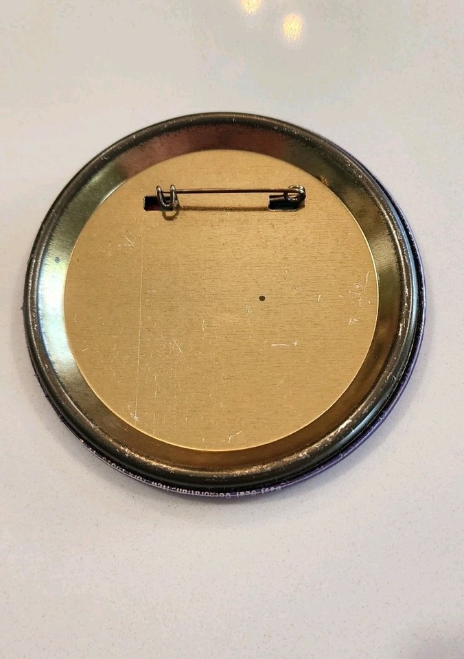 Vintage Late 1975 Large 3.5 in MLB Mets Pin Button Mr Met Orange Blue ...