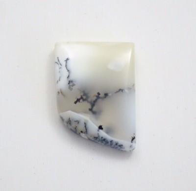 Merlinite Cabochon - Black in White - 39.24ct - 30.25x22mm - Rajastan ...