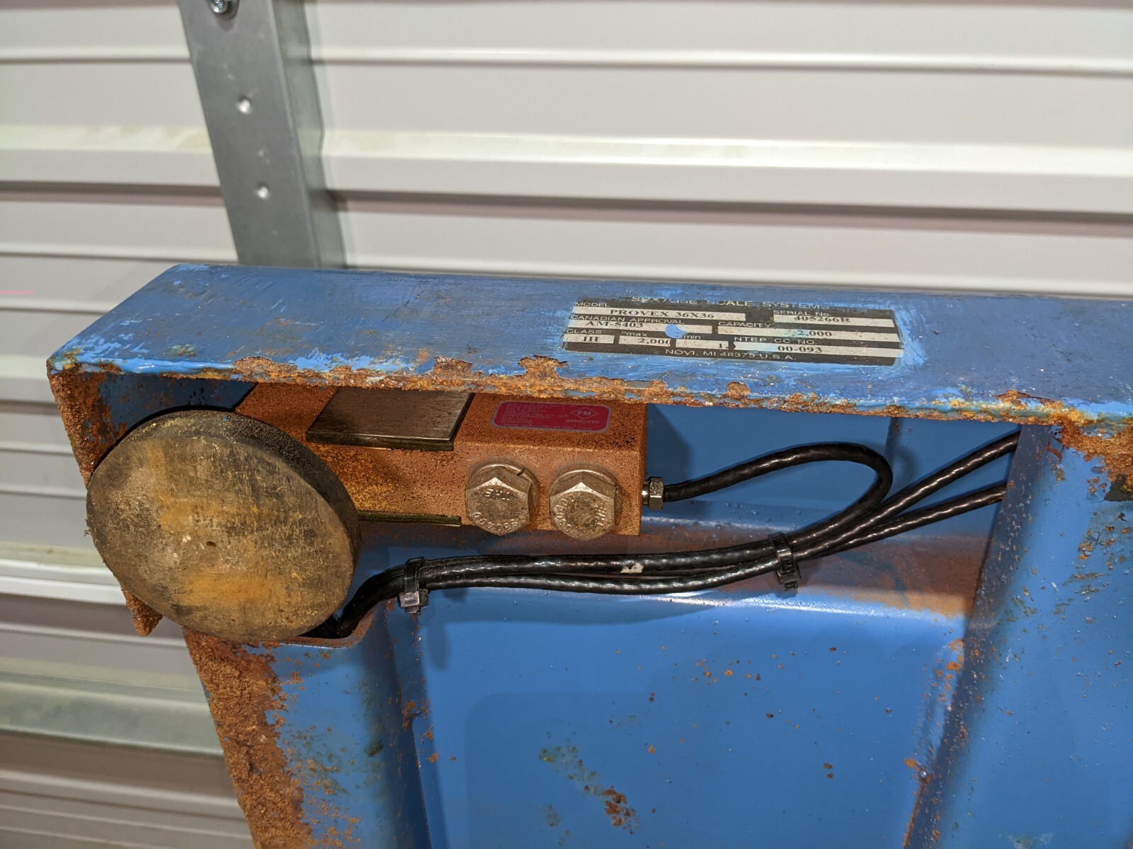 SPX/GSE PROVEX 36X36" Floor Scale w/ Ramp & General GE 525 Indicator ...