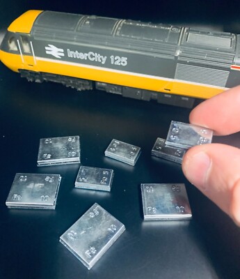 4 STRIPS OF SELF ADHESIVE MODEL TRAIN WEIGHTS 15 x 5g 15 x 10g TOTAL ...