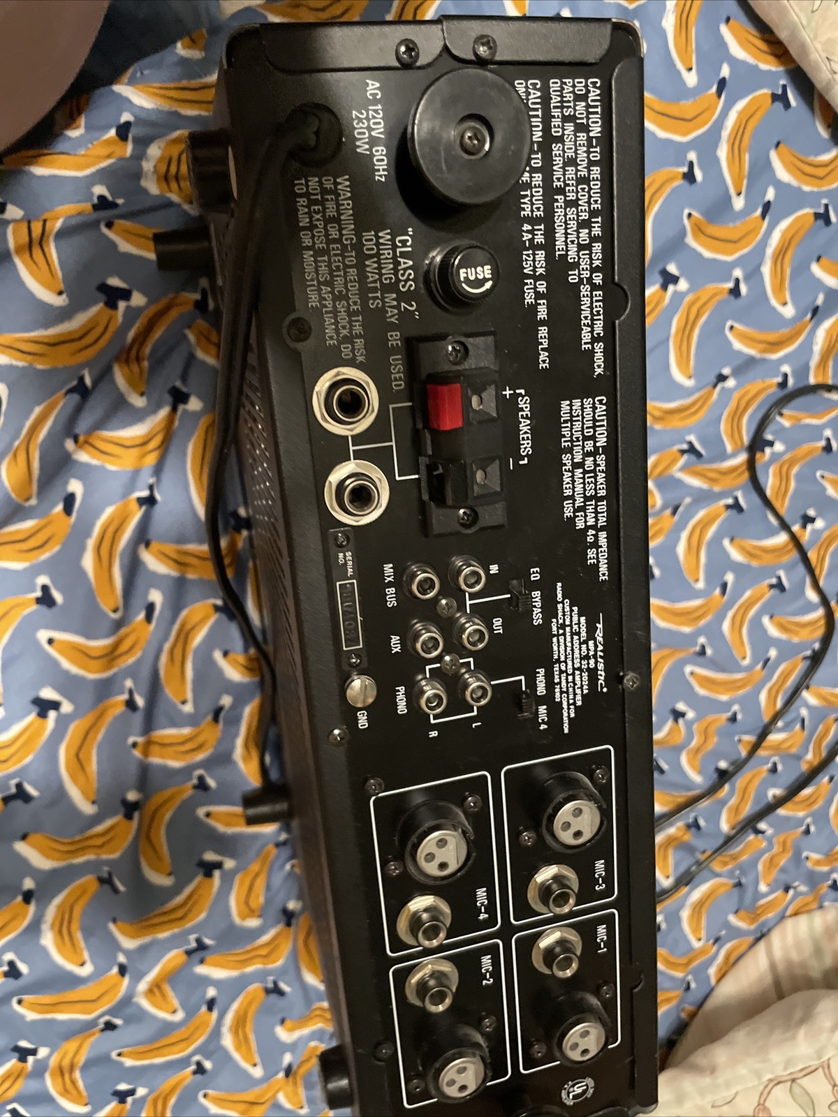Realistic PA Amplifier MPA-90 PA Amp Head 100 Watts | eBay