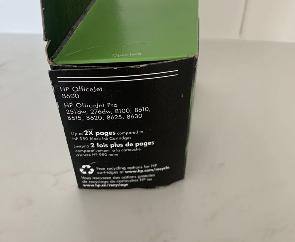 Set 4 New Genuine Factory Sealed HP 950XL 951 Ink Cartridges KCMY 8610 ...