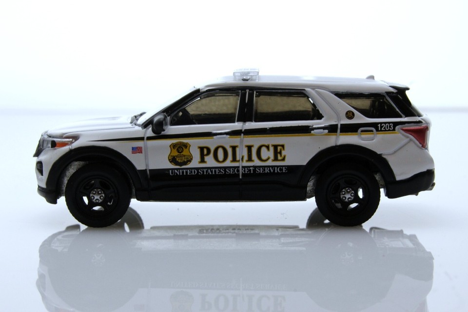 2021 Ford Explorer USA Secret Service Federal Police 1:64 Scale Diecast ...