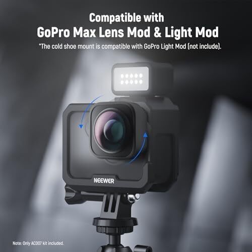 GoPro Video Rig Cage with Audio Mic Mount and Cold Shoe for Vlogging | eBay