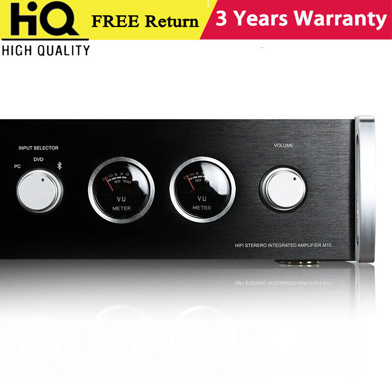 M10 220V HiFi 2.0 Enthusiasts Power Amplifier 125Wx2 with BHD Double VU Meter | eBay