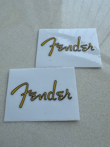2Pcs Headstock Neck Vinyl UV Transfer Stickers Decals For FENDER ...