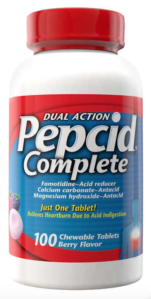Pepcid Dual Action Complete, 100 Chewable Tablets EXP 04/26+Free ...