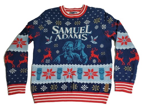 Samuel Adams Beer Theme Holiday Ugly Sweater Tipsy Elves Multicolor ...
