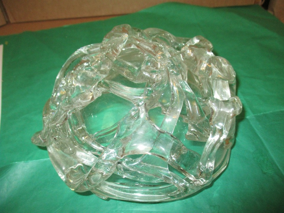 Rare Drew Smith Studio Art Glass Bowl Nest, 1984, Clear, OH USA | eBay