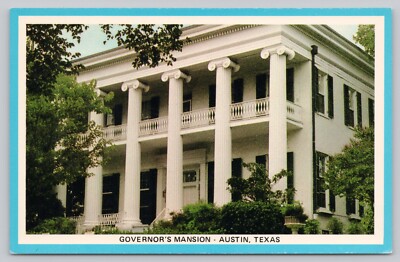 Postcard Austin Texas Governors Mansion Near the State Capitol | eBay