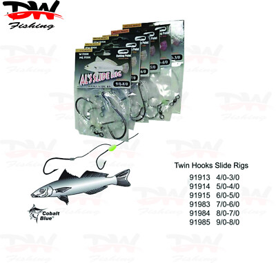 Cobalt Blue, Al's Slide Rig, 2 Hook Slide Rigs, Pre-Made Rig Slide Rig ...