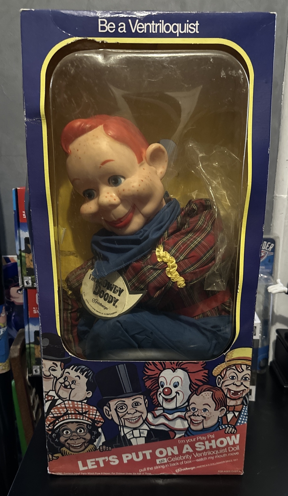 Vintage 1972 Howdy Doody Ventriloquist Dummy 30" Doll, New Open Box ...