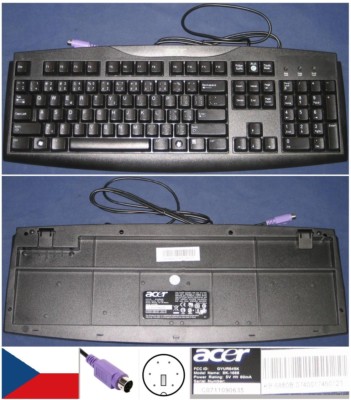 Keyboard Qwerty Czech ACER SK-1688 KB.6880B.074 GYUR84SK PS/2 Plug | eBay