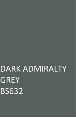 DARK ADMIRALTY GREY BS632 Agricultural Machinery Equipment Enamel Gloss ...