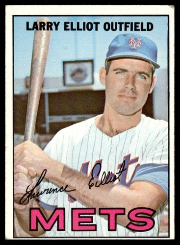 1967 Topps Larry Elliot New York Mets #23 ^ | eBay
