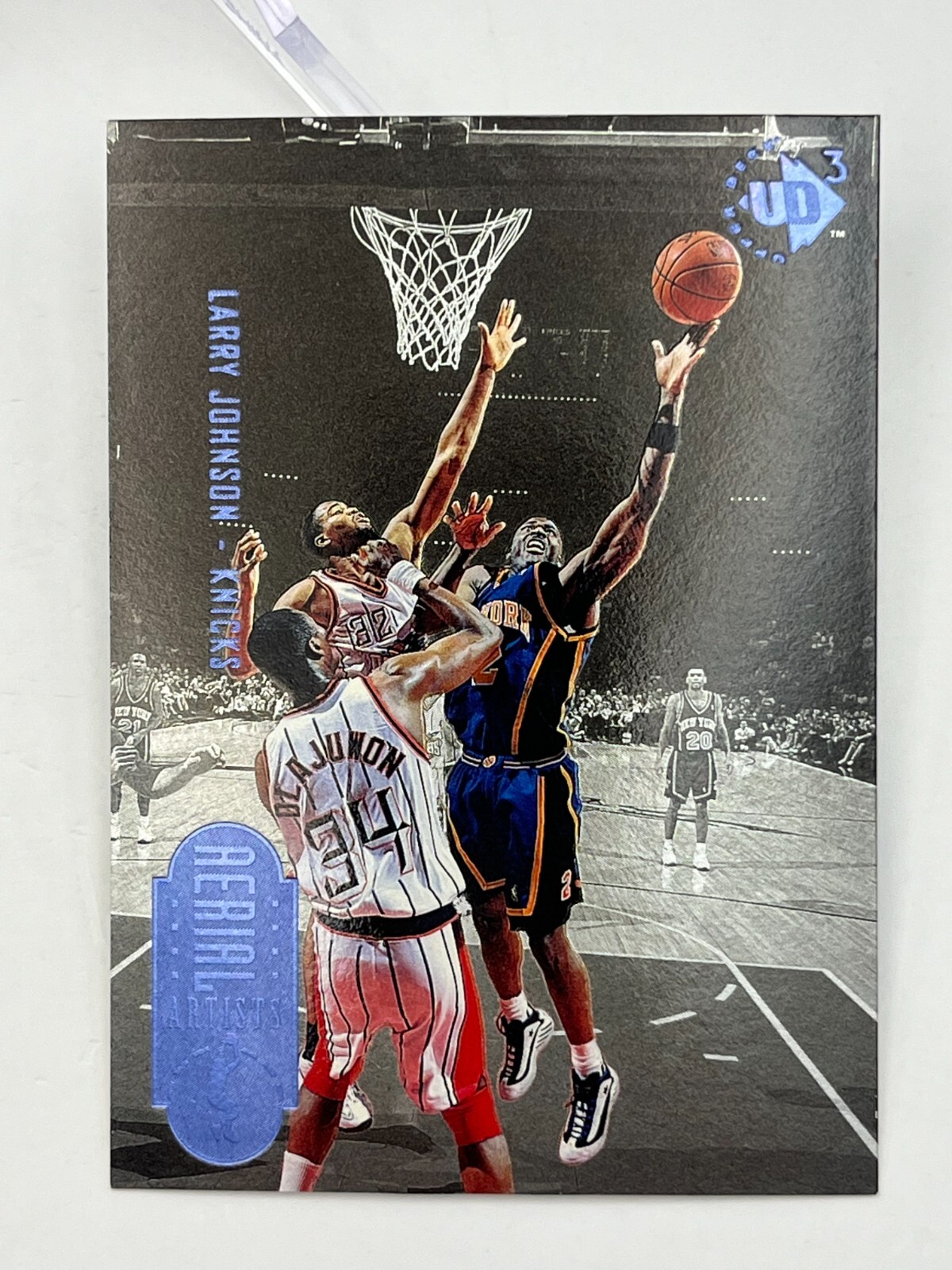 1997 Upper Deck Basketball NBA Aerial Artists Card #56 Larry Johnson ...