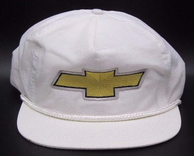Vintage NEW NOS Large Chevrolet Chevy Embroidered Logo Snapback Trucker ...