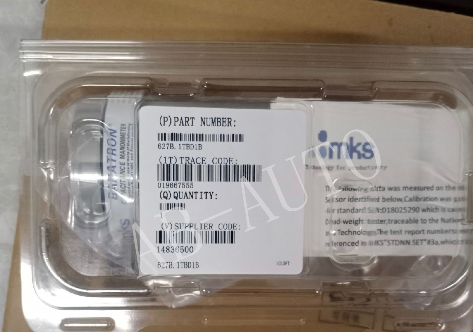 MKS 627B.1TBD1B Pressure Vacuum Gauge New | eBay