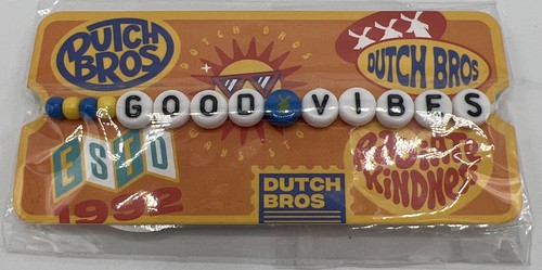 Dutch Bros Coffee "Good Vibes" Friendship Bracelet NEW | eBay