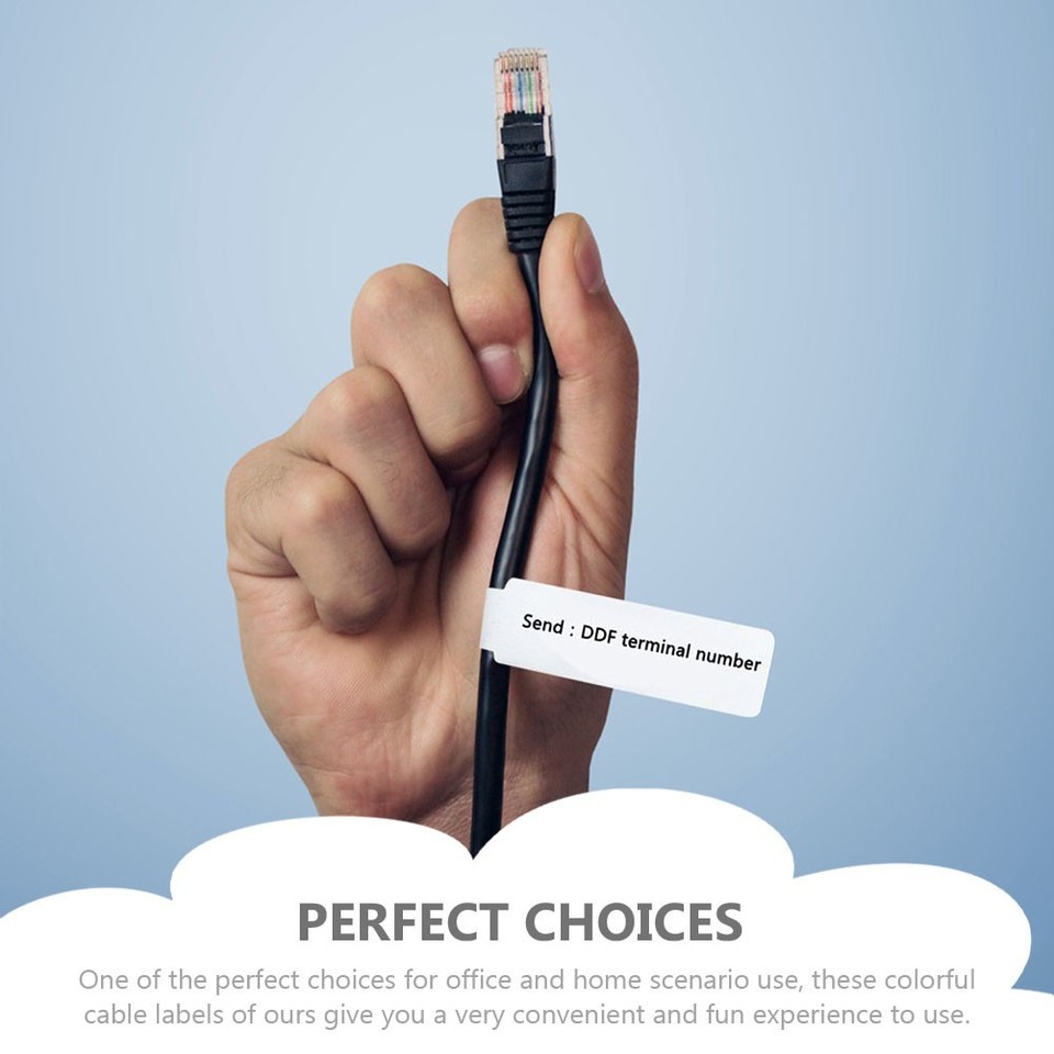 20 Sheets Convenient Cord Tags Printable Cable Labels Identification ...
