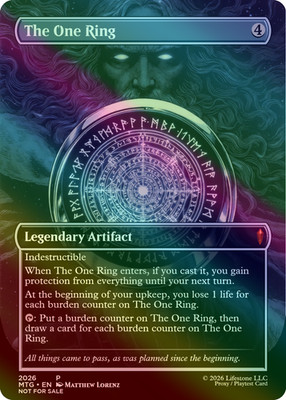 The One Ring - Borderless Foil - Premium Quality - Not Tournament ...