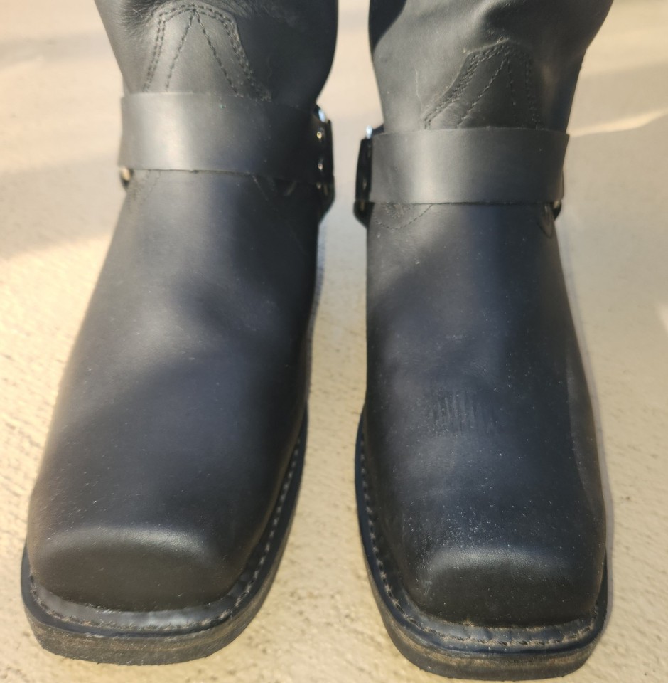 Durango DB510 Leather Harness Boots Western Motorcycle Biker Black Men ...