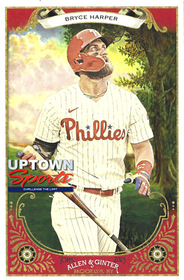 2023 TOPPS ALLEN & GINTER Bryce Harper Oversized Box Topper BC-2 ...