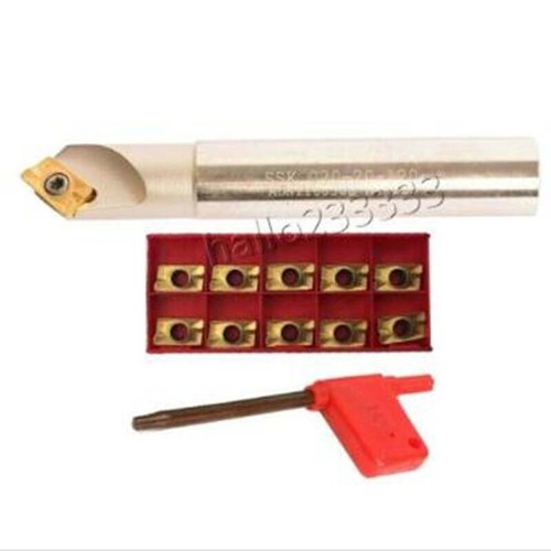 SSK C20-20-120L 20mm Indexable Chamfer End Mill Cutter+10PC APKT1604 ...
