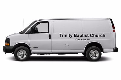 Church Van Lettering Sign Vinyl Decal Stickers 2 pc set - 90 inches | eBay