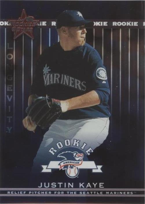 2002 Leaf Rookies & Stars - Rookie Justin Kaye #358 Longevity /25 for ...