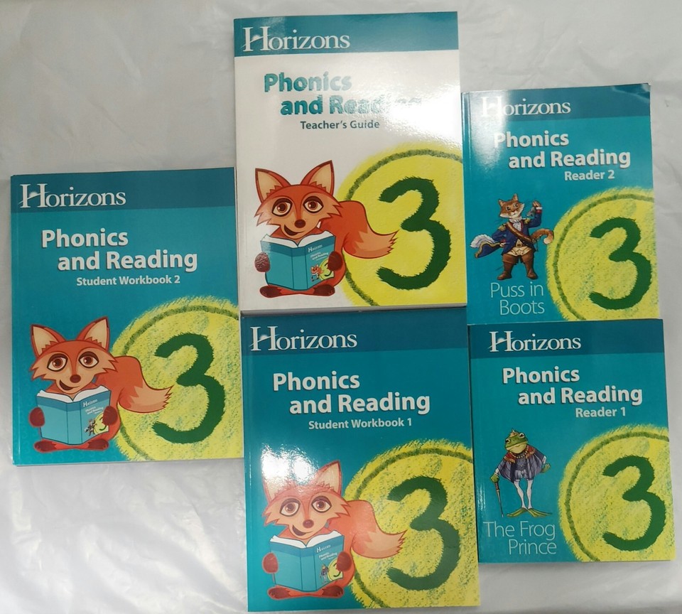 HORIZONS 3rd Grade Phonics & Reading Set Great Condition 9780740325465 ...