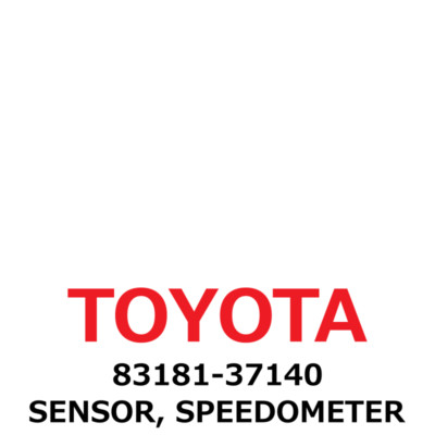 【NEW】Toyota Genuine Dyna ToyoAce SENSOR, SPEEDOMETER 83181-37140 | eBay