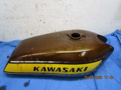1974 Kawasaki H1 Triple Gas Tank Fuel Tank - Original Color, Decent ...
