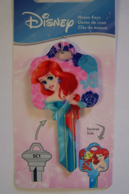 Disney Ariel & Friends Schlage SC1 house key blank new style | eBay