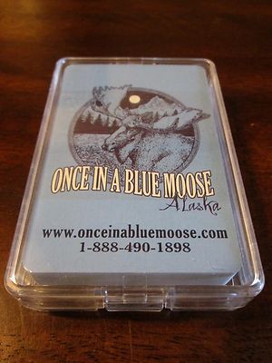 ONCE IN A BLUE MOOSE Alaska PLAYING CARDS Deck NEW IN BOX Game ALASKAN ...