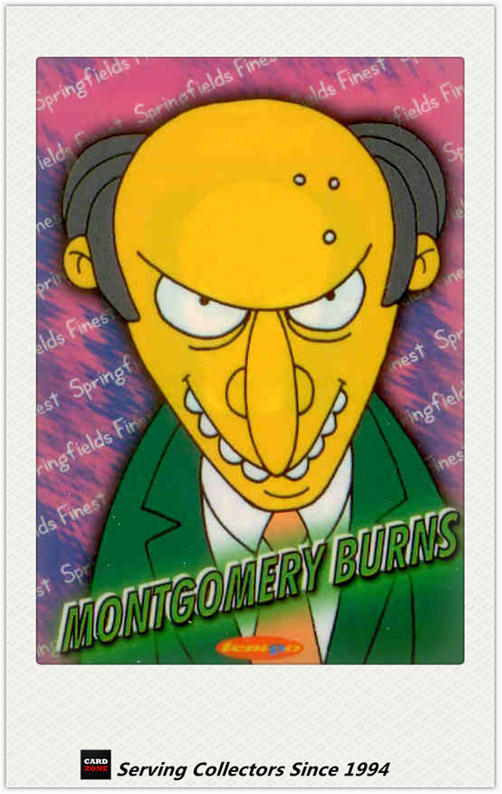 Australia (Tempo) The Simpsons Downunder Trading Card Springfield SF2 ...