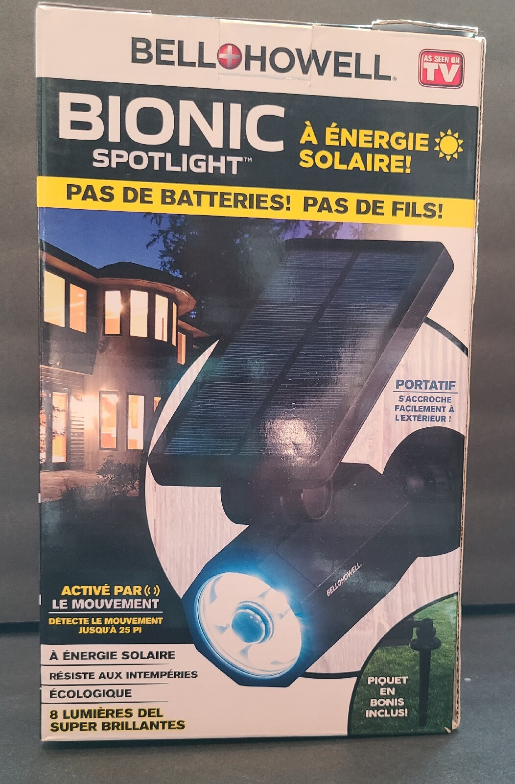 Bell + Howell Bionic Spotlight Duo Outdoor Motion Sensor Solar Powered ...