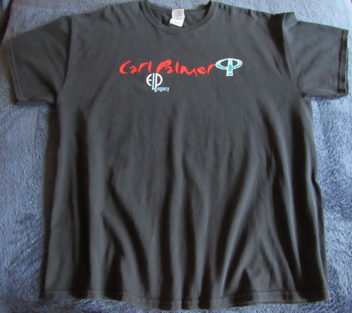 CARL PALMER ELP Legacy 100% Cotton T-Shirt Emerson Lake And Palmer Size ...