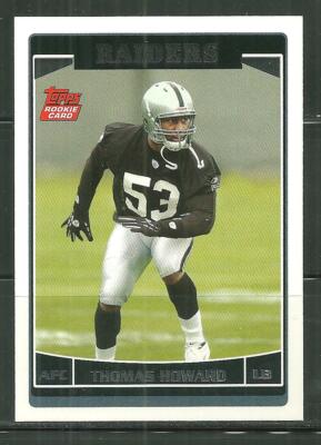 2006 TOPPS FOOTBALL THOMAS HOWARD R.C. #335 | eBay