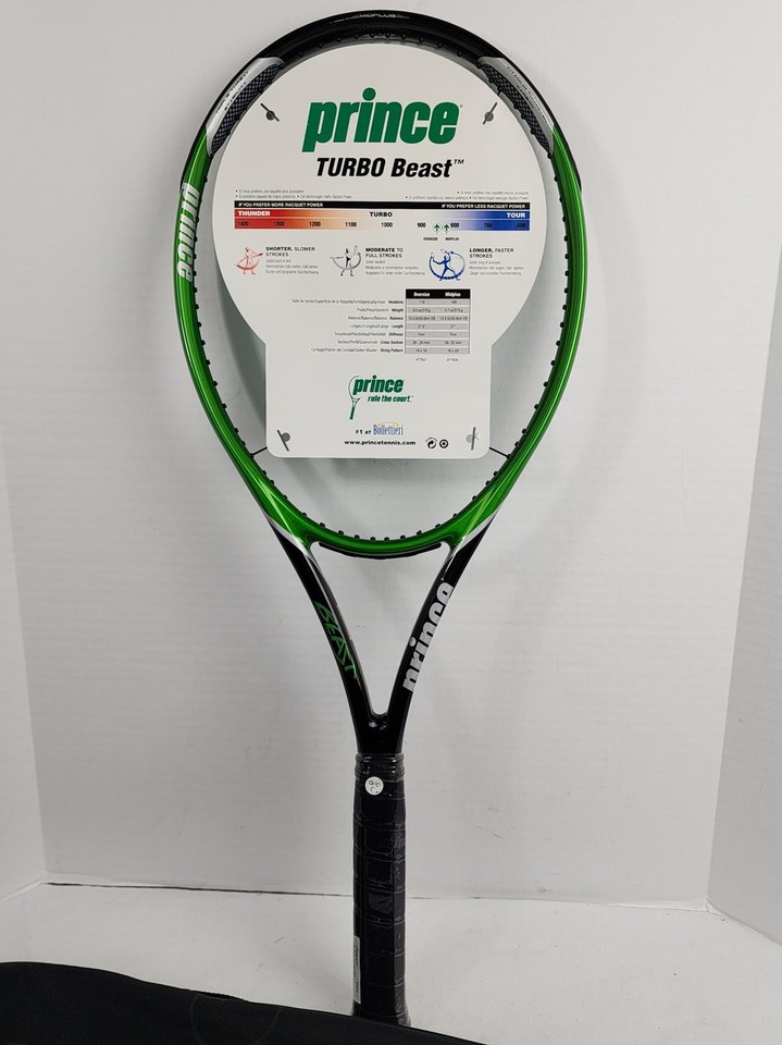 Prince Turbo Beast Tennis Racket (TC87A) w/ Cover - 4 1/2, MP, Unstrung ...