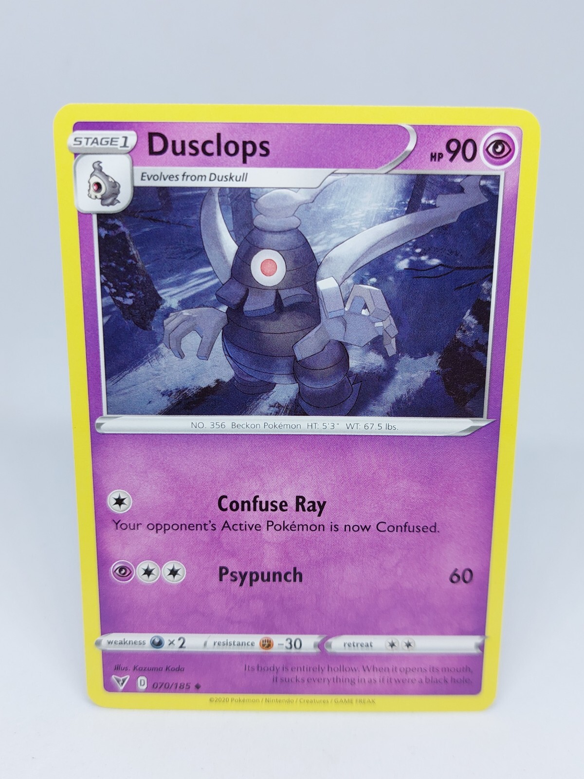 POKEMON CARD TCG NON HOLO DUSCLOPS 070/185 UNCOMMON NM/M VIVID VOLTAGE ...
