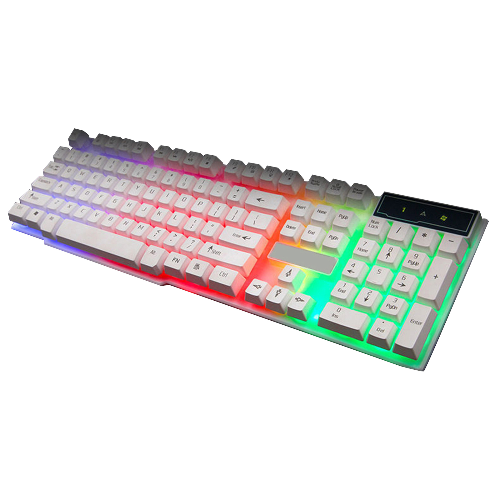 Glowing Keyboard Sturdy Plug Play 104 Keys Rainbow Keyboards Square ...