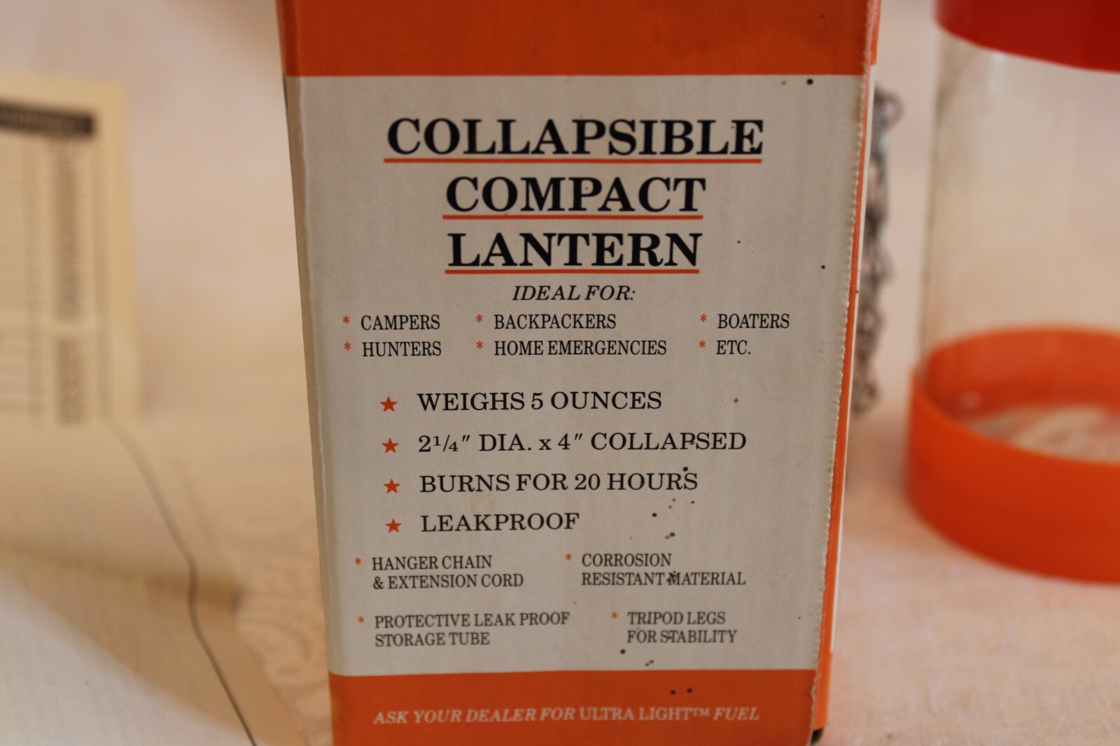 Ultralight Collapsible Lantern 1960s Survival Camping - Renser ...