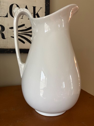 Antique Lion Head White Ironstone Pitcher - John Edwards, England | eBay