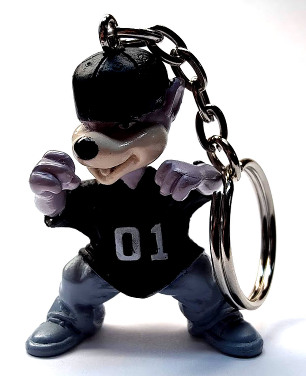 MOUSE MOUSEY NEW MINI ANIMAL FIGURE KEYCHAIN PULL 1.75" TALL ...