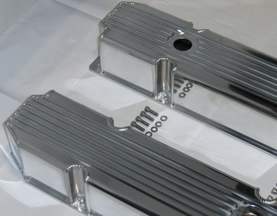 Finned Fabricated Aluminum Valve Covers for Big Block Chrysler Mopar ...