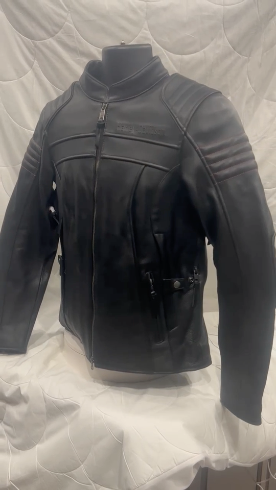 *NWT* Harley Davidson Women Heather Avenue Triple Vent Leather Riding ...