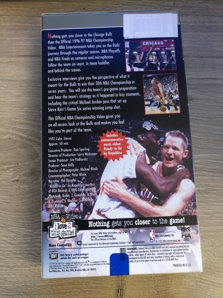 Chicago Bulls 1996-97 NBA Championship Season VHS VCR Video Tape Used ...