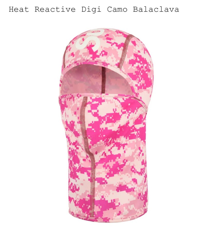 Supreme Heat Reactive Digi Camo Balaclava Pink ORDER CONFIRM FW25 | eBay